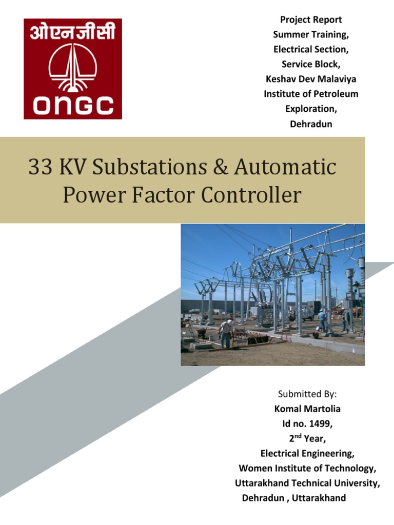 33 KV Substation Project Report 2018 - F | PDF | Electrical Substation ...