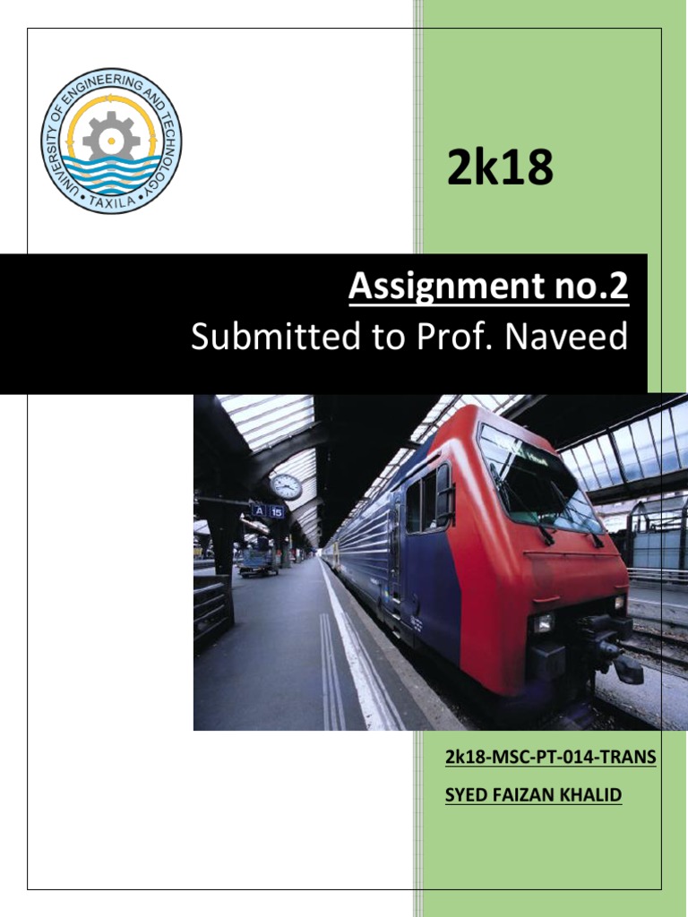 2nd Assignment | PDF | Road Surface | Transport Infrastructure