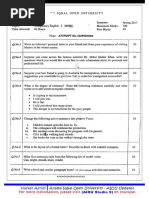 Assignment Marks Form Parat Download AIOU Allama Iqbal Open University ...