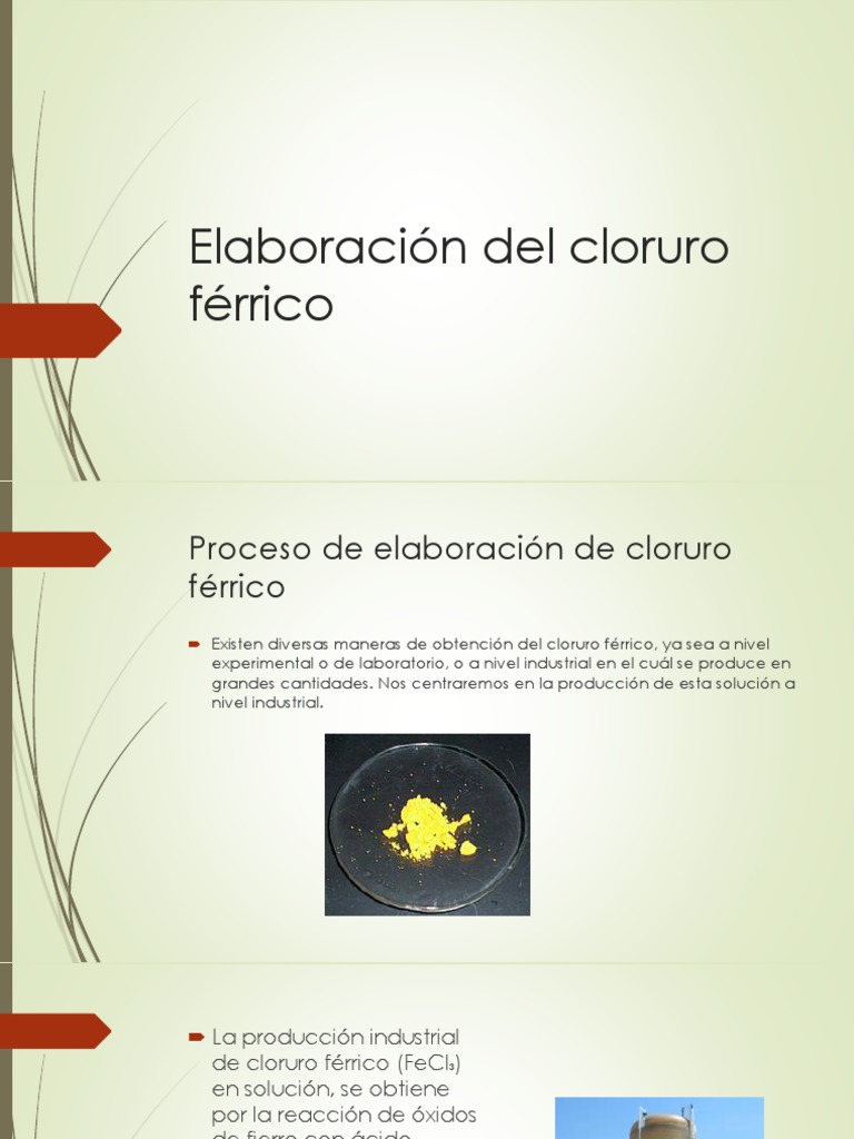 Elaboración Del Cloruro Férrico | PDF