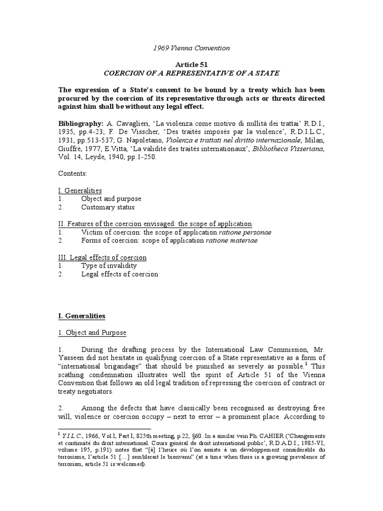 Vienna Convention 1969 Principles – CISHZD