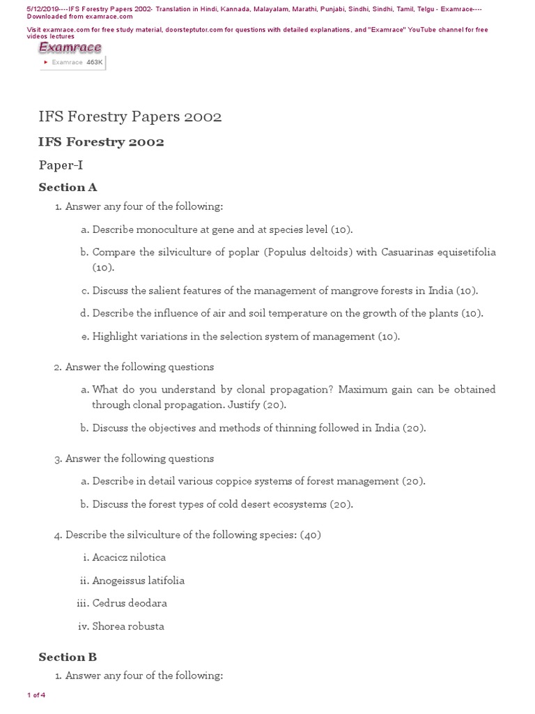 IFS Forestry 2002 | PDF | Forestry | Forests