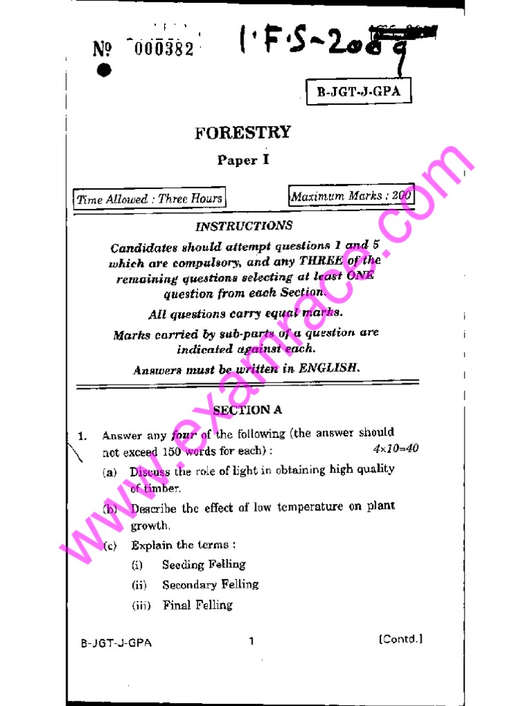 IFS Forestry 2009 | PDF | Forestry | Forests