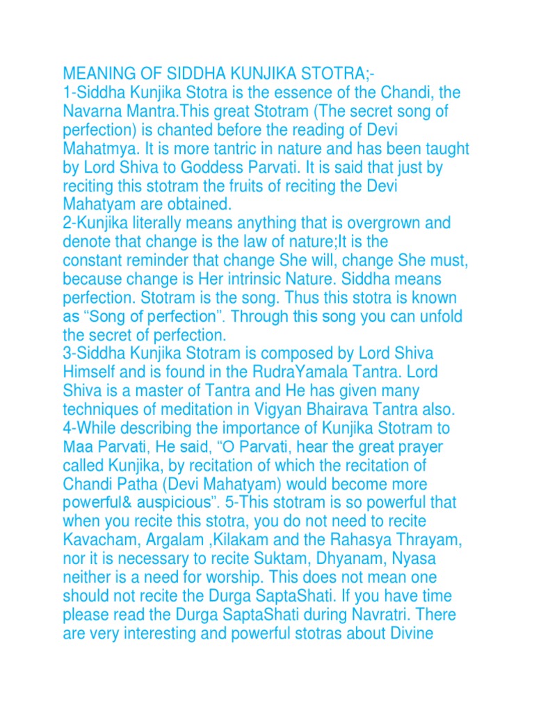 Siddha Tantra | PDF | Devi | Mantra