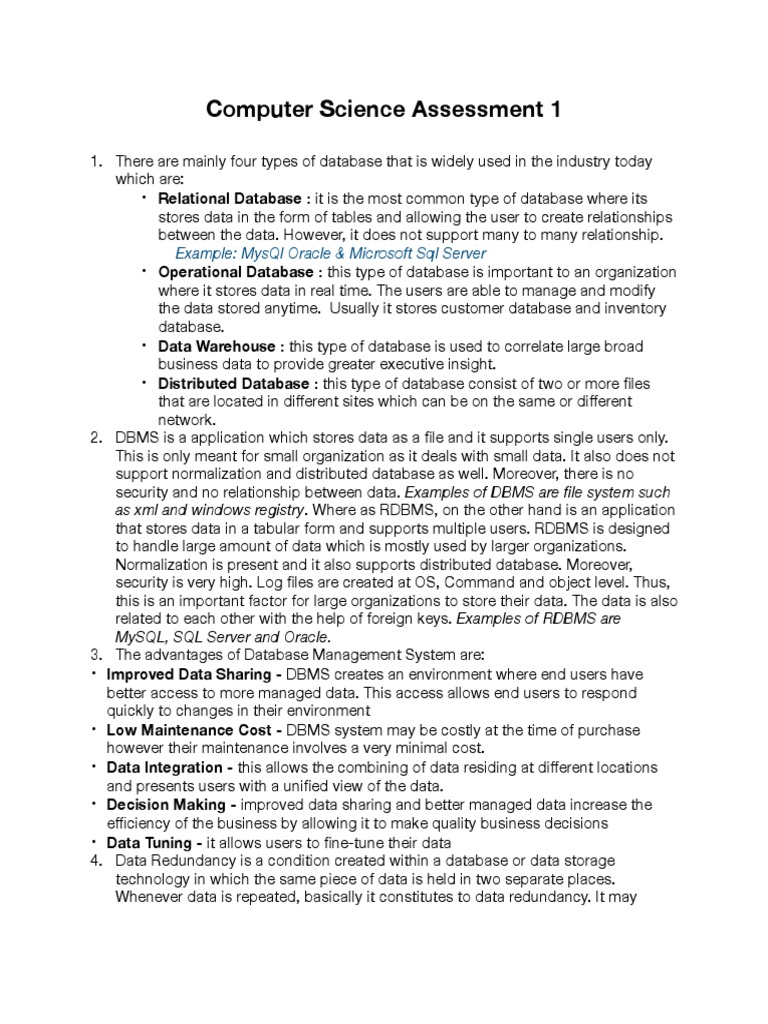 Database Systems Overview | PDF | Oracle Database | Databases