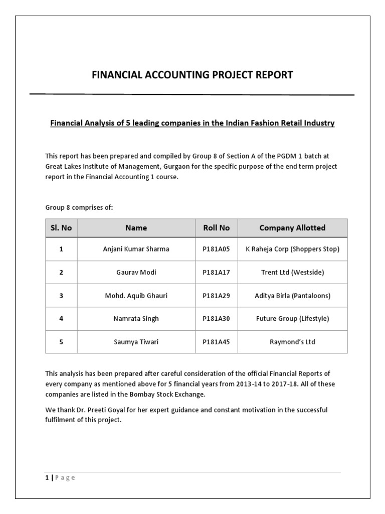 Competitive Analysis of Indian Fashion Industry | PDF | Revenue ...