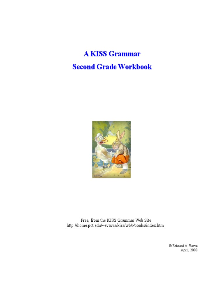 A KISS Grammar Second Grade Workbook | PDF | Adjective | Adverb