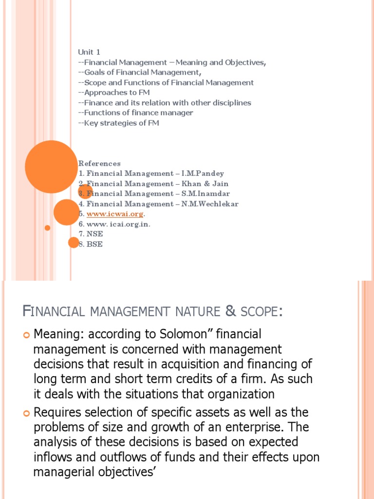 Chapter 1 Financial Management | PDF | Financial Capital | Stocks