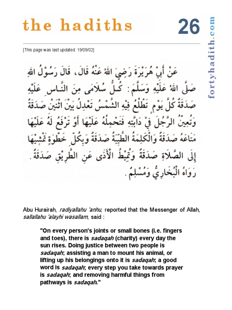 Hadith 26 | PDF | Hadith | Muhammad