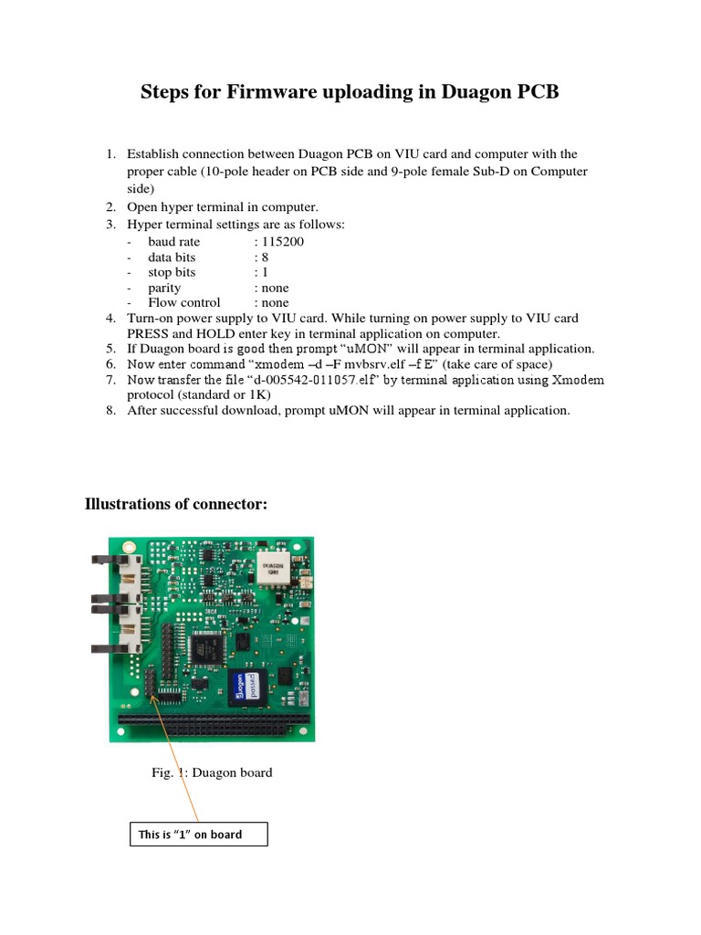 Instructions For Uploading Firmware | PDF