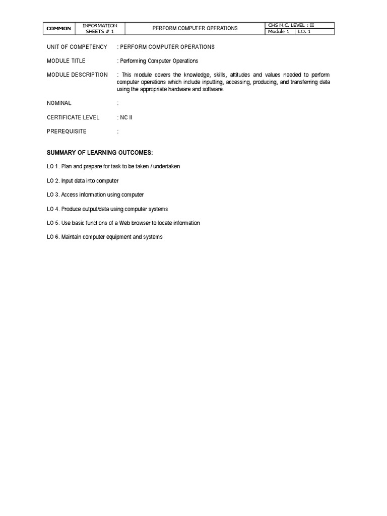 Perform Computer Operation 2 | PDF | Personal Computers | Macintosh