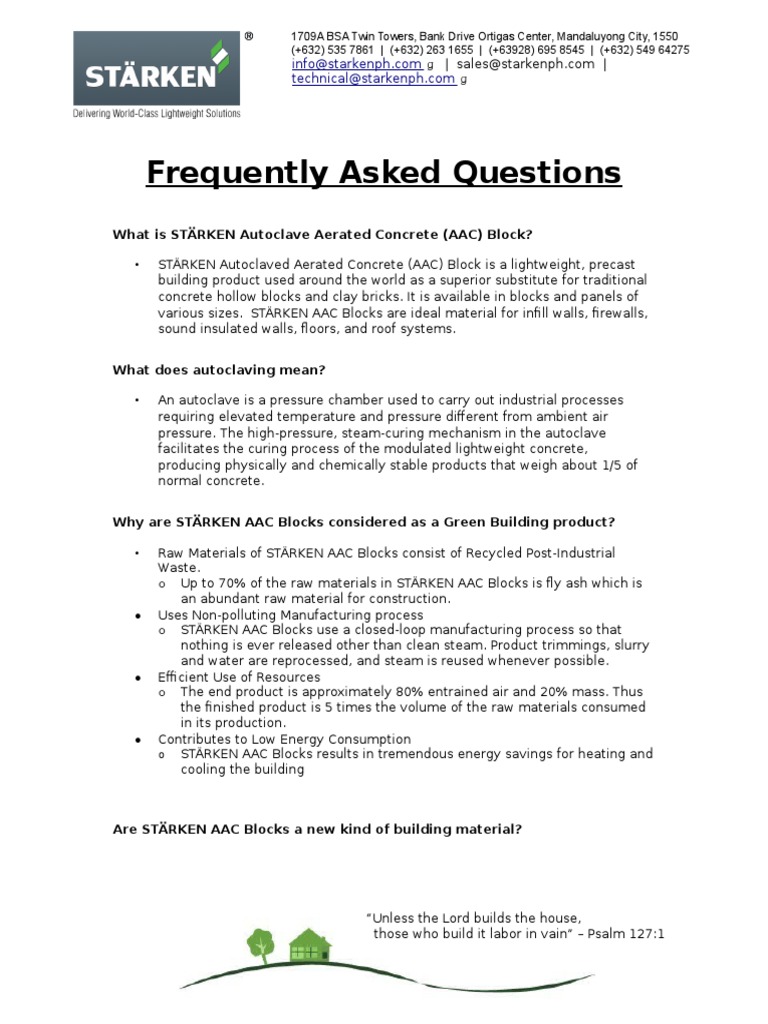 Frequently Asked Questions | Download Free PDF | Concrete | Building ...