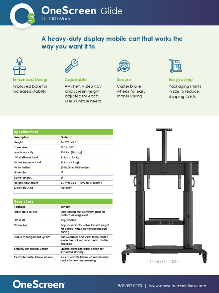OneScreen Mobile Glide | PDF