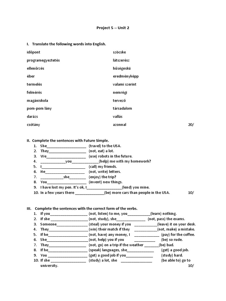 Project 5 Témazáró | PDF | Linguistic Typology | Syntactic Relationships