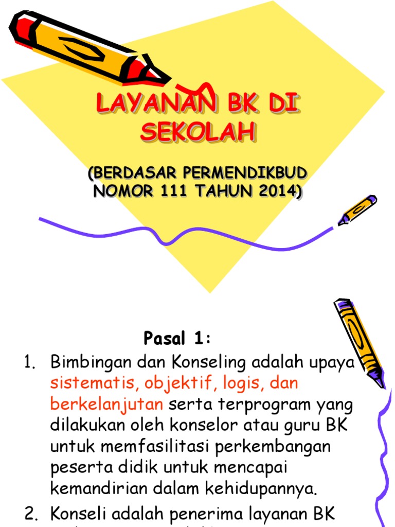 Layanan BK Di Sekolah | PDF