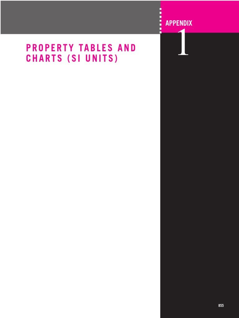 Property Tables and Charts (Siunits) : Appendix | PDF | Materials | Chemical Substances