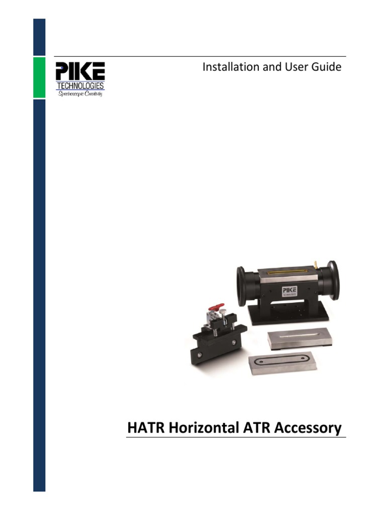 HATR Horizontal ATR Accessory: Installation and User Guide | PDF ...
