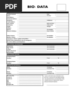 Philippines Example of Biodata Form Ms Word Format | PDF