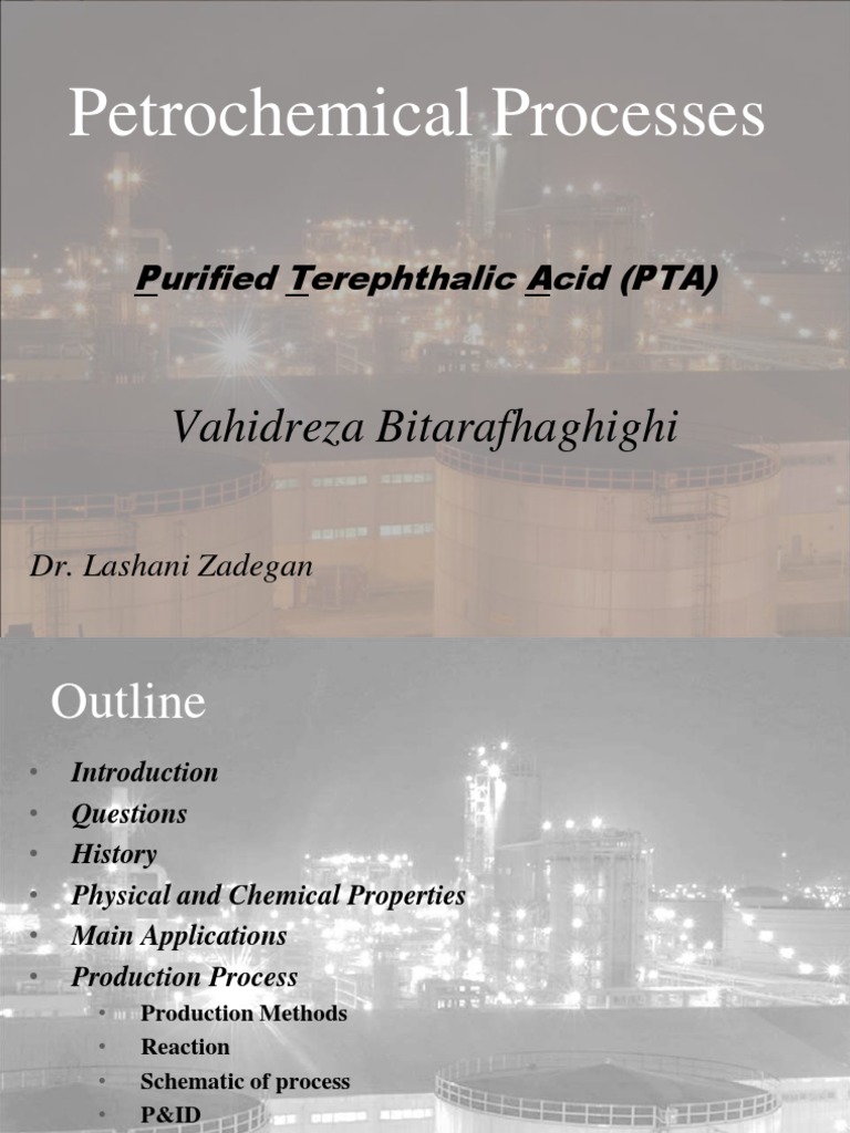 PTA Production & Market Analysis | PDF | Chemical Substances | Chemistry