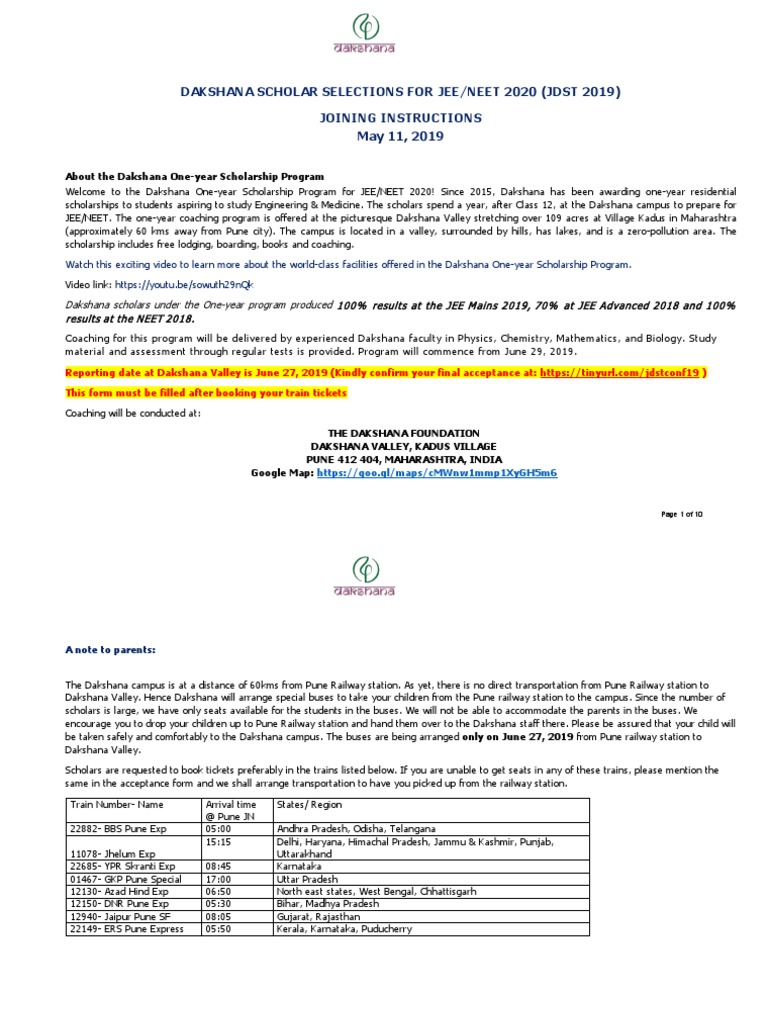 JDST 2019 Joining Instruction PDF | PDF | Clothing