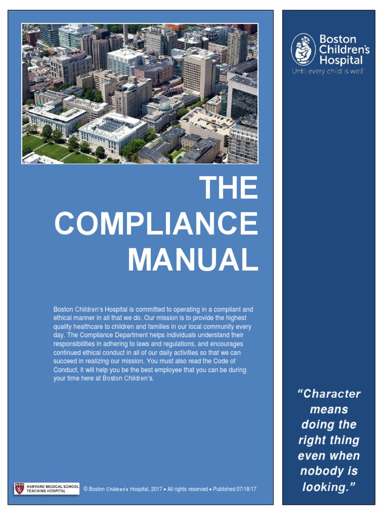 Compliance Manual | PDF | Regulatory Compliance | Medical Record