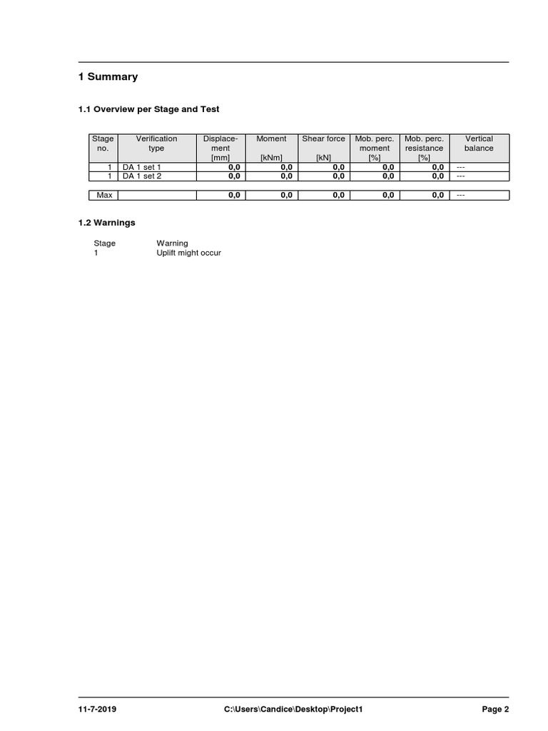 D-Sheet Piling Report | PDF | Friction | Materials