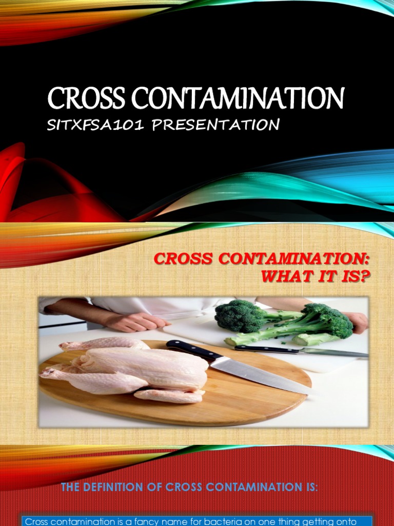 SITXFSA101 Cross Contamination Presentation | Download Free PDF ...