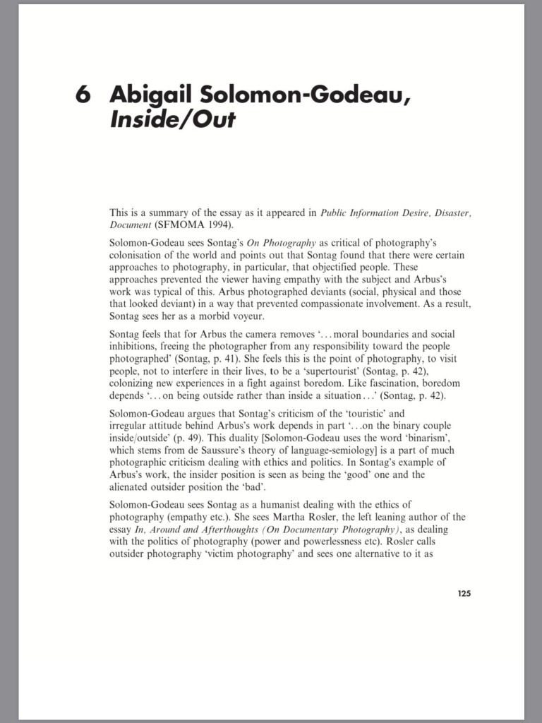 Abigail Solomon Godeu - Inside/out | PDF