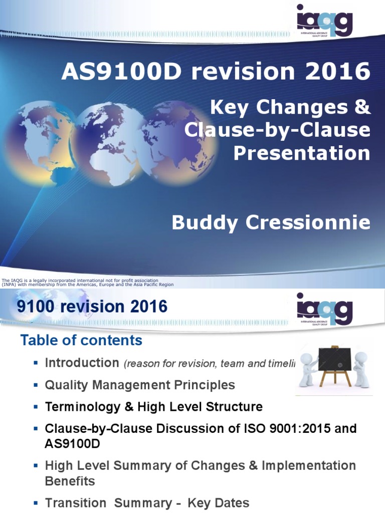 Key Changes AS9100:2016 | PDF | Iso 9000 | Quality Management System
