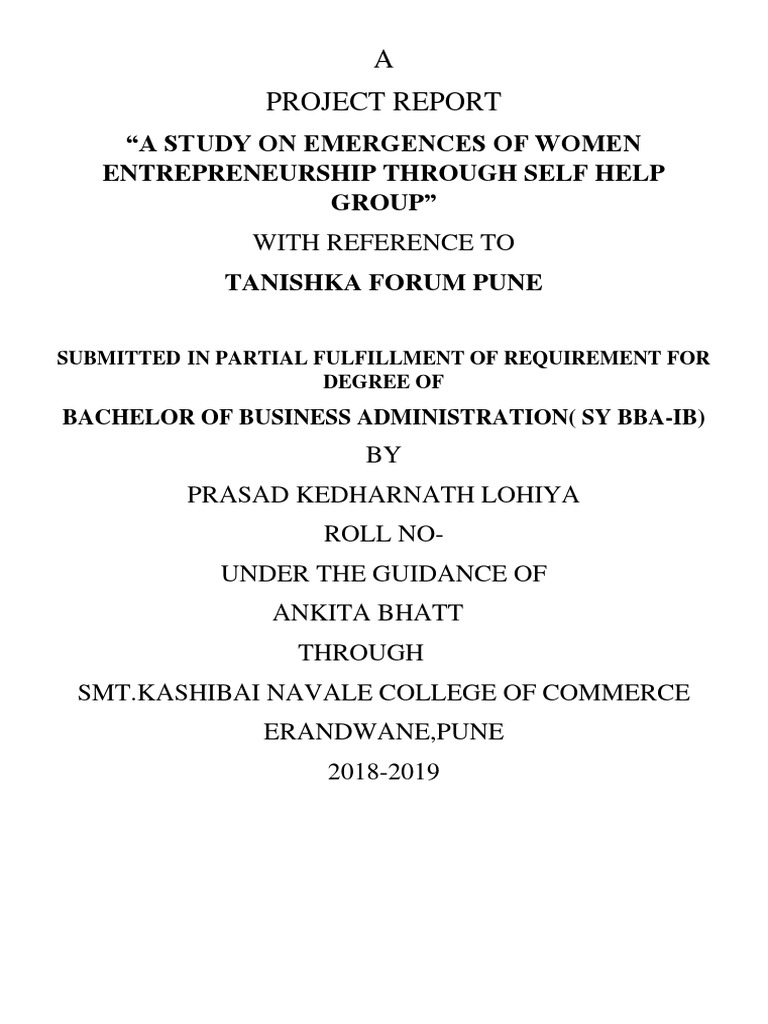 Project On Women Empowerment | PDF | Empowerment | Poverty