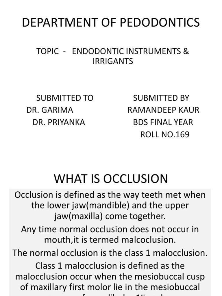Development of Occlusion | PDF | Tooth | Mouth