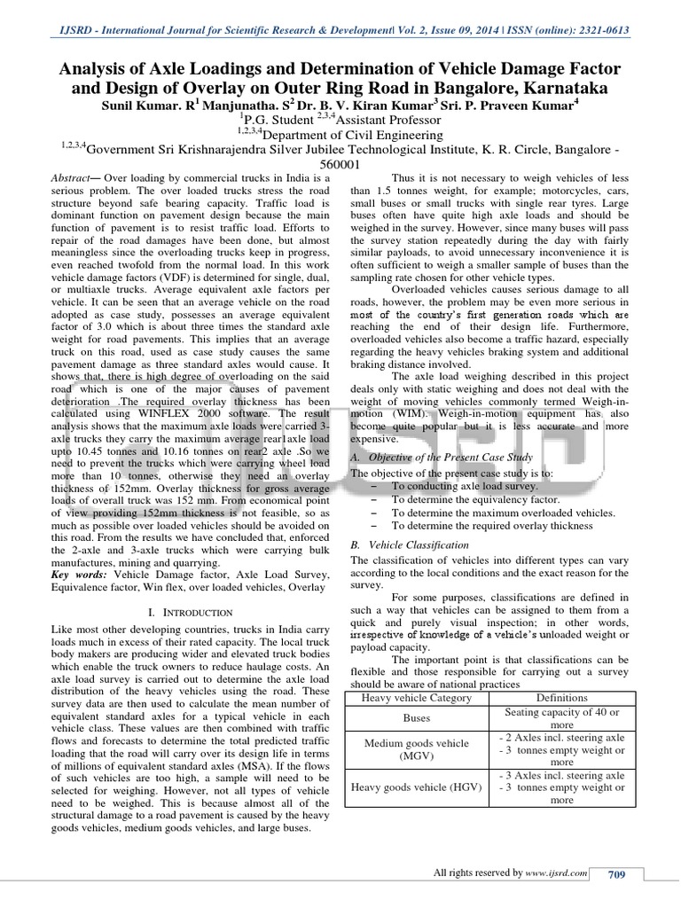 VDF Calculation | PDF | Truck | Road