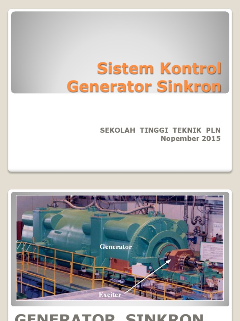 6-Kontrol Generator Sinkron | PDF | Electromagnetism | Electrical Equipment