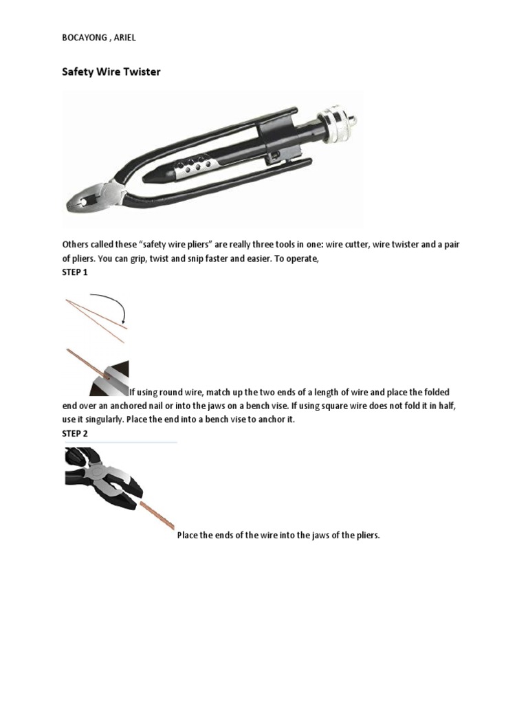 Safety Wire Twister | PDF