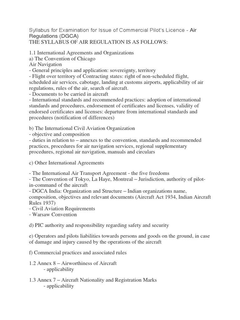 Dgca CPL Syllabus | PDF | Air Traffic Control | Trough (Meteorology) Dgca CPL Syllabus | PDF | Air Traffic Control | Trough (Meteorology)