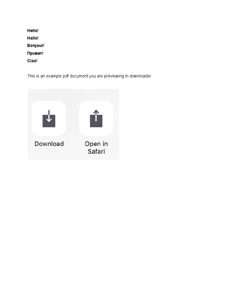 A Multilingual Greeting: An Introduction to a Sample Document in ...