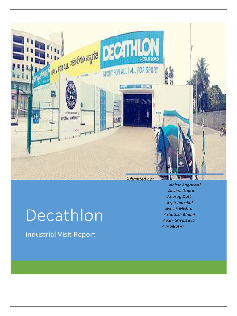Decathlon Industrial Visit Report Summary | PDF | Economies | Business