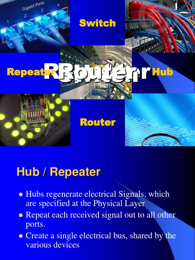 Switch: Repeater Hub Switch Router | Download Free PDF | Network Switch ...
