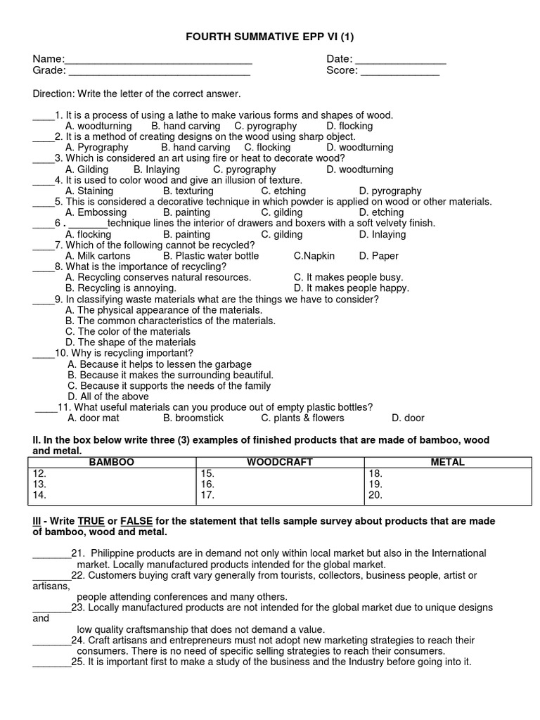 Name: - Date: - Grade: - Score | PDF | Advertising | Wire