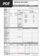 CS Form No. 212 Revised Personal Data Sheet 2 - New | PDF | Passport | Crime & Violence