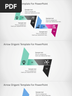 Cascade Arrows Slide Template | PDF