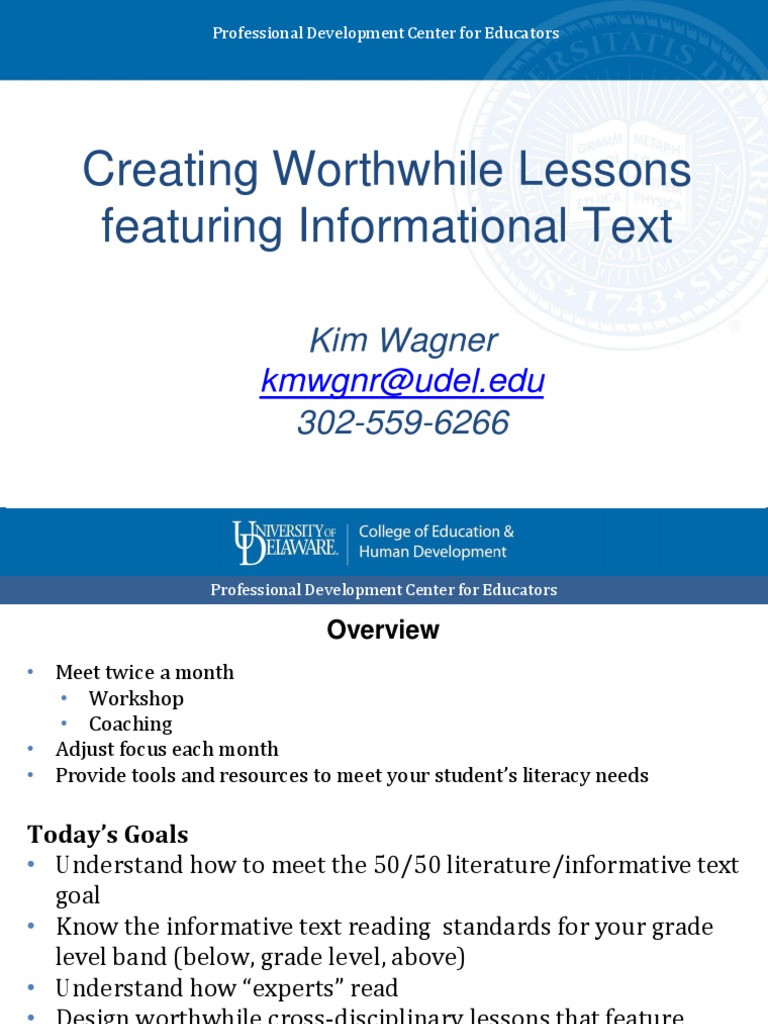 Informative Text | PDF | Expert | Teachers