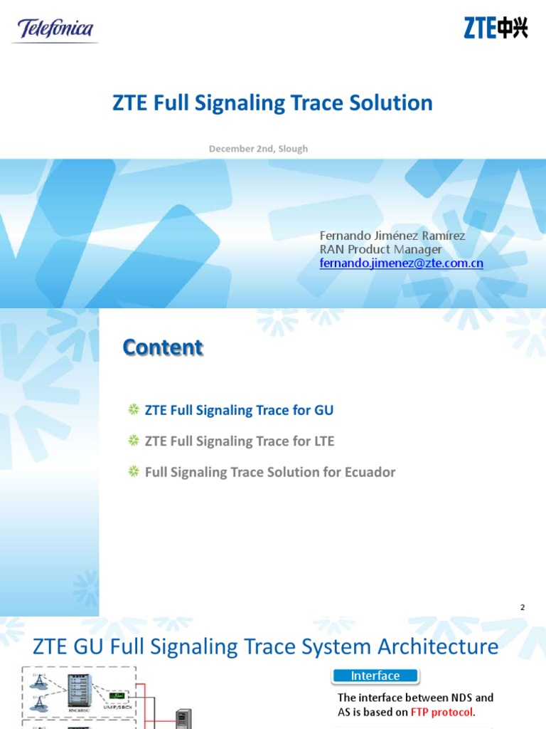 ZTE Full Signaling Trace Solution | PDF | Hard Disk Drive | Lte ...