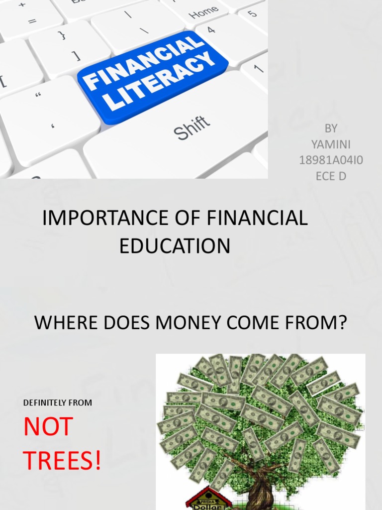 Importance of Financial Education-1 | PDF | Loans | Credit Card