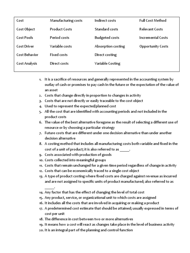 Cost Accounting Reviewer | Download Free PDF | Cost Accounting | Cost