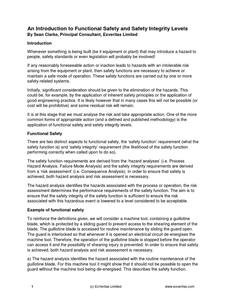 Safety Integrity Levels | PDF | Prevention | Safety