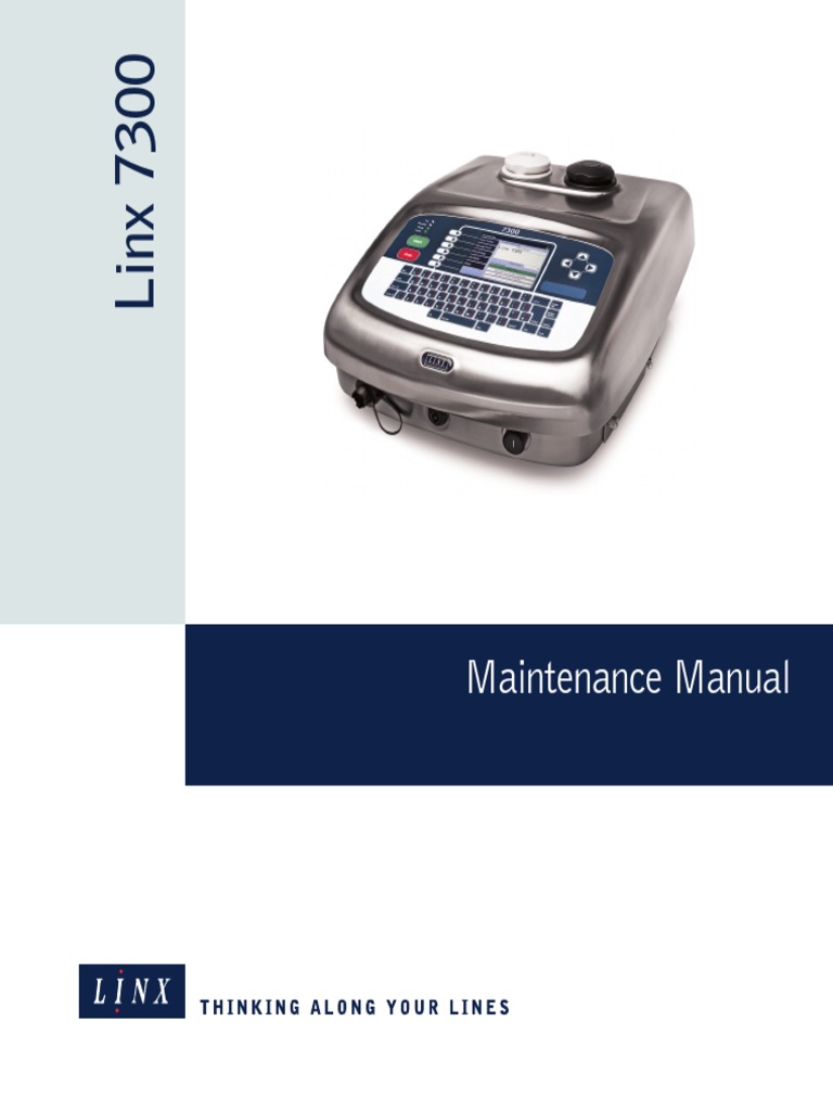 Linx 7300 Maintenance Manual | PDF | Printer (Computing) | Power Supply
