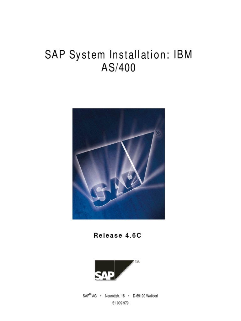 Installation SAP R3 46C AS400 DB2 | PDF | Ibm System I | Operating System