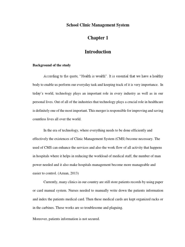 School Clinic Management System | PDF | Patient | Usability