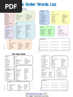Time Order Words for Clear Writing | PDF | Language Arts & Discipline